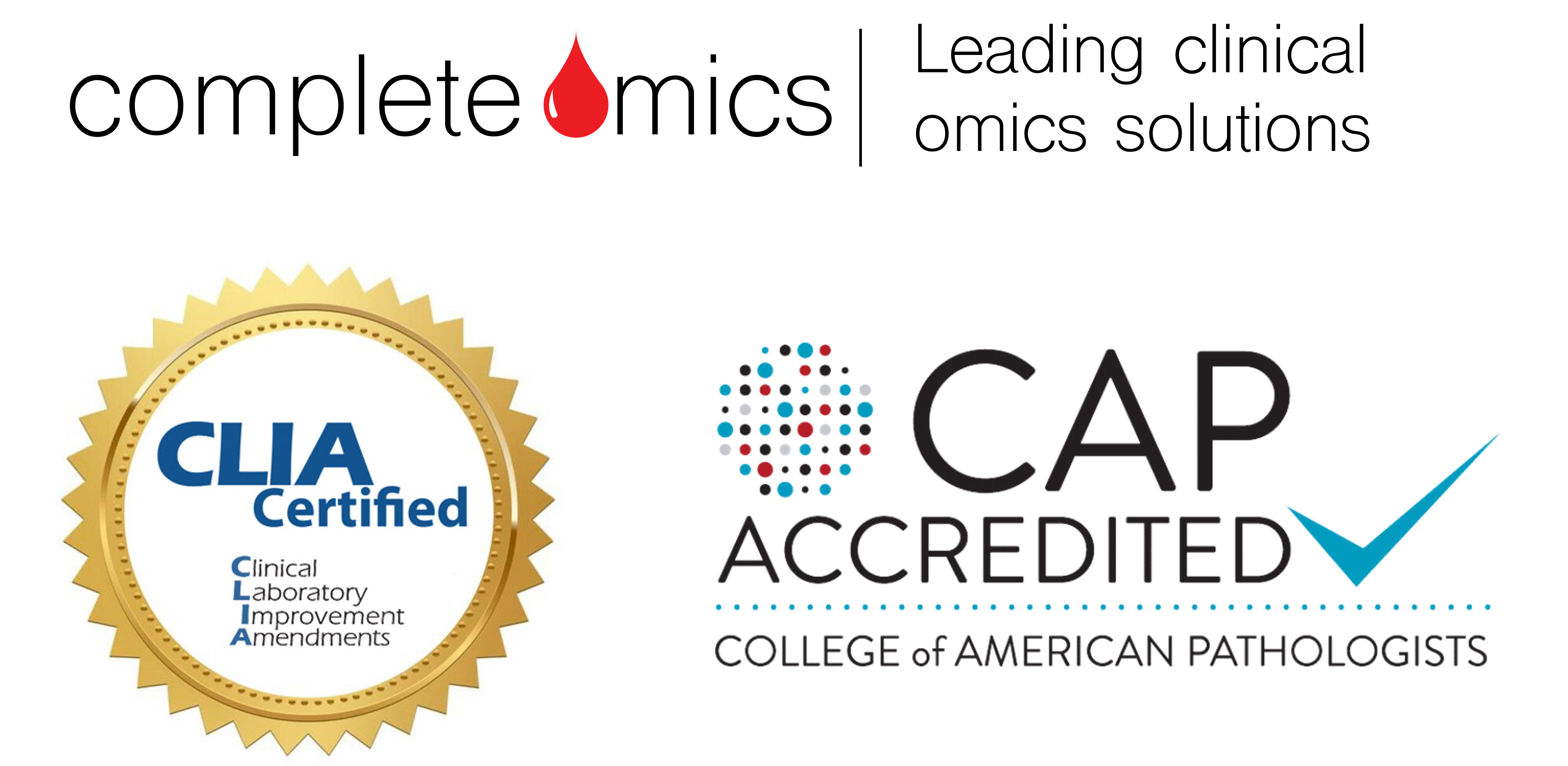 Milestone! | Complete Omics Inc. Achieves CLIA, CAP Certification, and ...